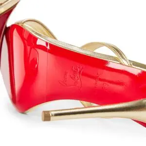 CHRISTIAN LOUBOUTIN Leather Slide Mule Stilettos