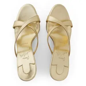 CHRISTIAN LOUBOUTIN Leather Slide Mule Stilettos
