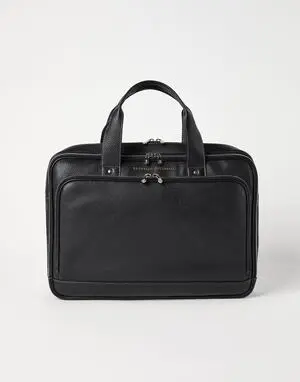Brunello Cucinelli Leather Briefcase - Black
