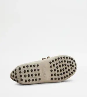 TOD'S Suede Gommino Loafers - Beige