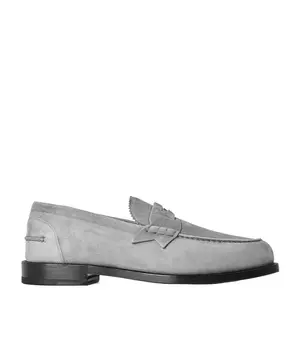 CHRISTIAN LOUBOUTIN Solid Color Loafers - Gray