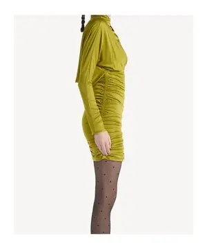 Balmain Draped Flowy Jersey Dress