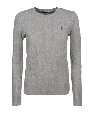 Polo Ralph Lauren Logo-embroidered Cable-knit Jumper