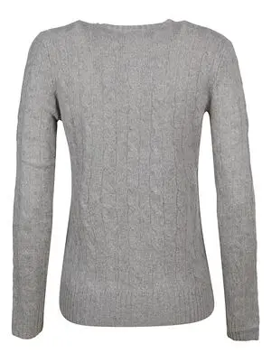 Polo Ralph Lauren Logo-embroidered Cable-knit Jumper
