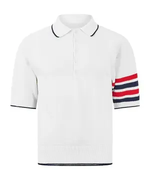 Thom Browne Short-sleeve Polo Knit Top - No