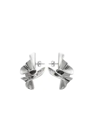 Bottega Veneta Large Anemone Earrings - Silver