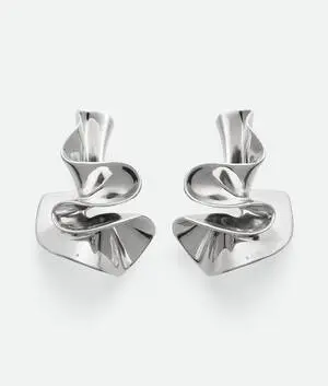 Bottega Veneta Large Anemone Earrings - Silver