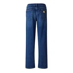 Dolce & Gabbana Medium Wash Straight-leg Denim Jeans
