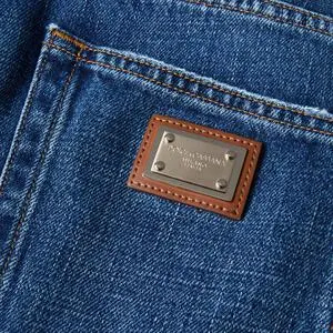 Dolce & Gabbana Medium Wash Straight-leg Denim Jeans