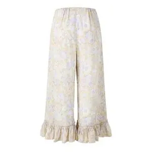 Chloé Pa29 Wide Leg Trousers With Ruffle Hem