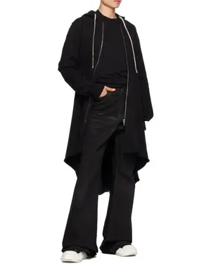 Rick Owens Fishtail Organic-cotton Hoodie