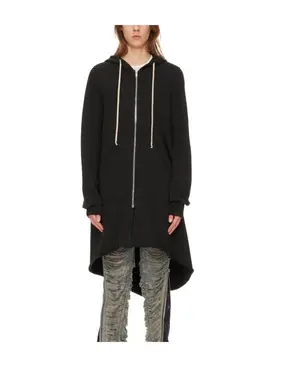 Rick Owens Fishtail Organic-cotton Hoodie