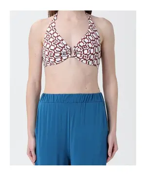 Max Mara Printed Halterneck Bikini Top