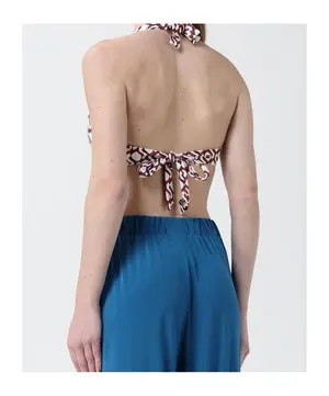 Max Mara Printed Halterneck Bikini Top