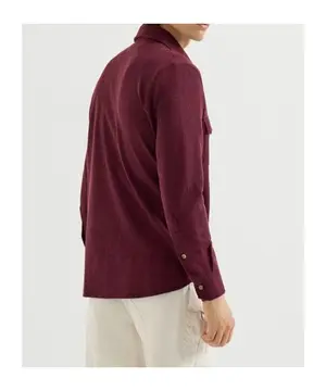 Brunello Cucinelli Virgin Wool, Cashmere And Silk Knit Shirt