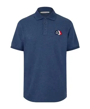 Moncler Short Sleeve Polo Shirt - Blue