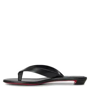 CHRISTIAN LOUBOUTIN Leather Thong Flat Sandals