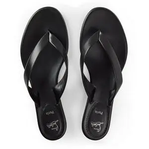 CHRISTIAN LOUBOUTIN Leather Thong Flat Sandals