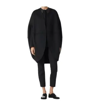 Loro Piana Vika Cape Coat - Black