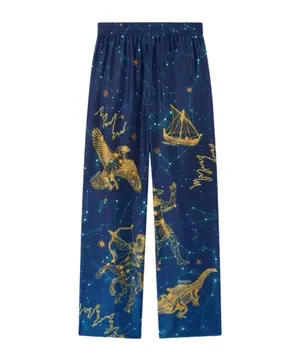 Casablanca Astrology Silk Twill Trousers
