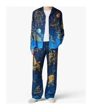 Casablanca Astrology Silk Twill Trousers