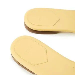 Fendi Flat Slides With Embossed Logo Detailing