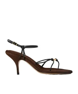 Chloé High-heeled Sandals With Knotted Straps And Buckle Detail