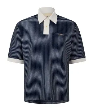 Valentino Garavani Vertical Pinstripe Polo Shirt