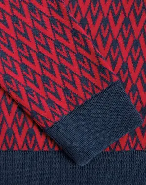 Valentino Garavani V-neck All-over Patterned Jumper