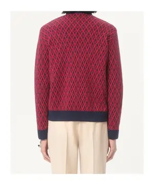 Valentino Garavani V-neck All-over Patterned Jumper
