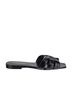 Saint Laurent Tribute Slip-on Mules - Black