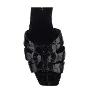 Saint Laurent Tribute Slip-on Mules - Black