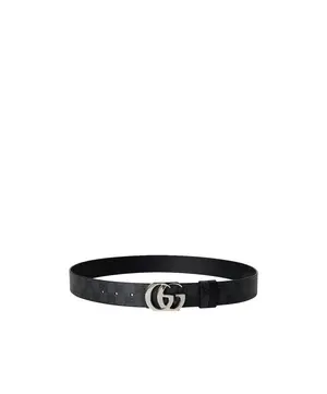 Gucci Gg Monogram Coated Canvas Belt