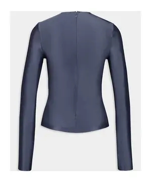 Rabanne Embellished Twist-front Top - Ardoise