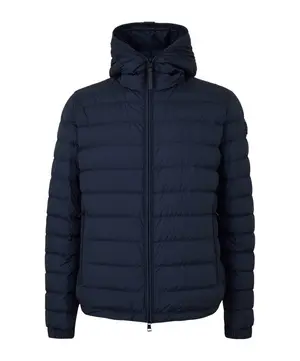 Moncler Hooded Horizontal-quilted Lightweight Down Jacket