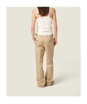 Miu Miu Cotton And Lace Top