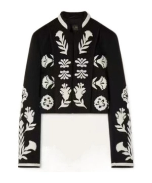 Loro Piana Ansley Embroidered Jacket - Black