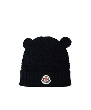 Moncler Simple Bear Hat - Black