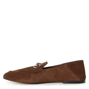 Gucci Suede Flat Loafers With Horsebit Detail - No
