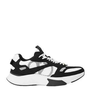 Valentino Garavani Color Blocked Low Top Trainers - Black