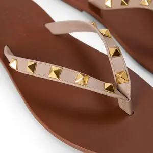 Valentino Garavani Flat Thong Sandals - Brown