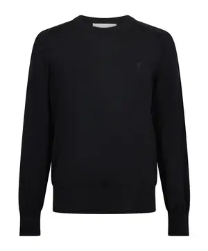 AMI Paris Classic Crew Neck Sweater - Black