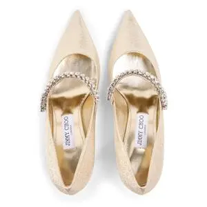 JIMMY CHOO Bing 65 Mules In Patent Leather With Crystal Embellishments
