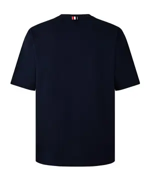 Thom Browne Body With Black Sleeves Crewneck Tee - White