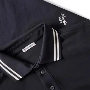 Moncler Short-sleeve Pique Polo Shirt