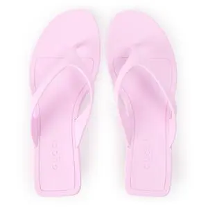 Gucci Thong Kitten Heel Slipper - Pink