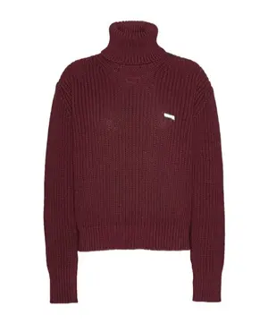 ROTATE BY BIRGER CHRISTENSEN Roll-neck Sweater - Red