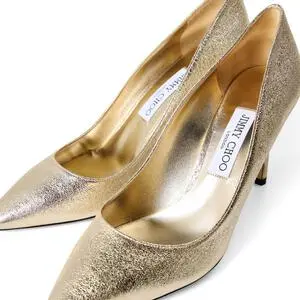 JIMMY CHOO Metallic Glitter Pointed-toe Stiletto Pumps