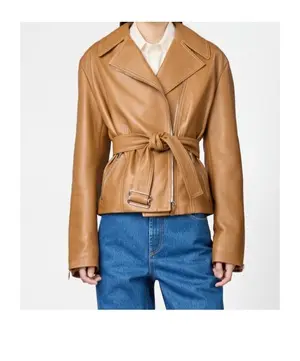 TOD'S Belted Leather Jacket