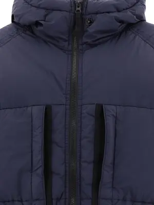 Stone Island Zip-up Puffer Jacket With Hood